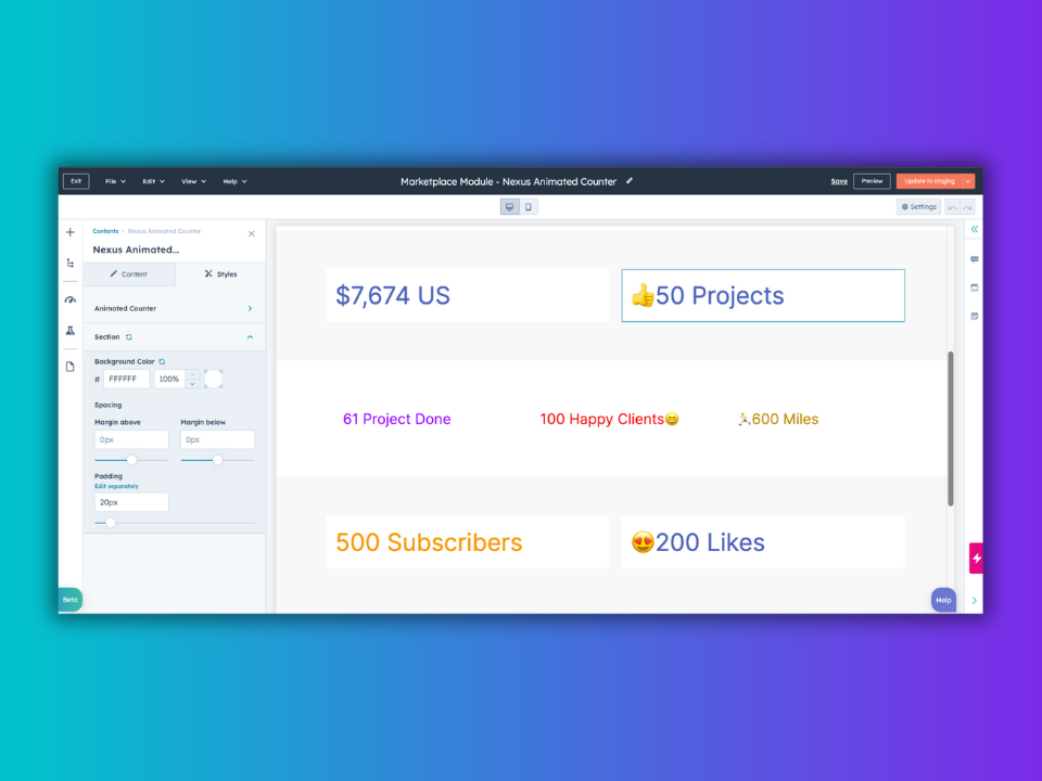 Nexus Animated Counter Module by DigiKat